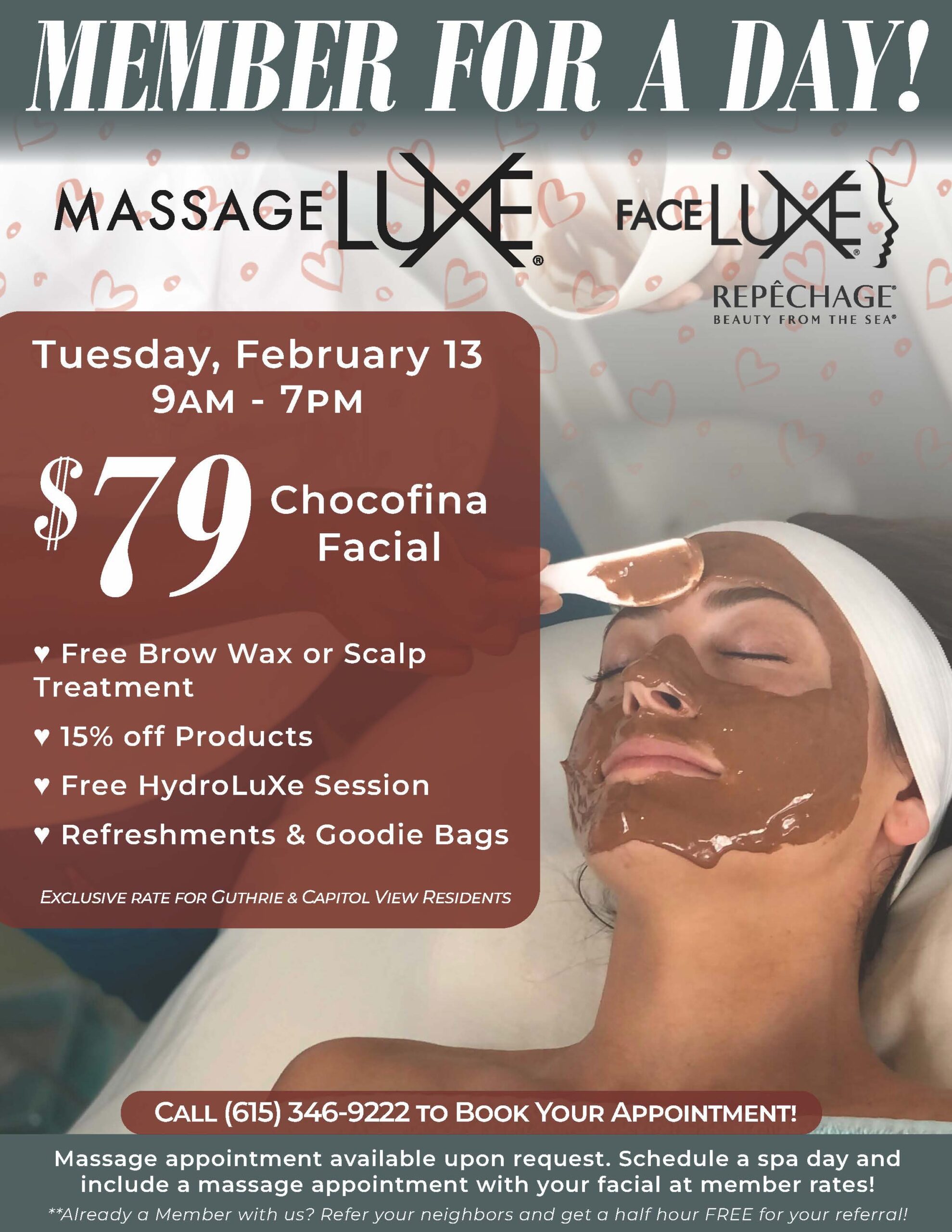 MassageLuxe Member for a Day - Capitol View